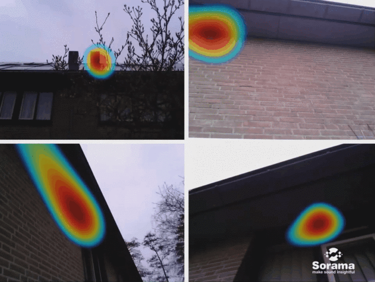 Roof sound leaks visualized _ Sorama Acoustic Camera - NTi Audio